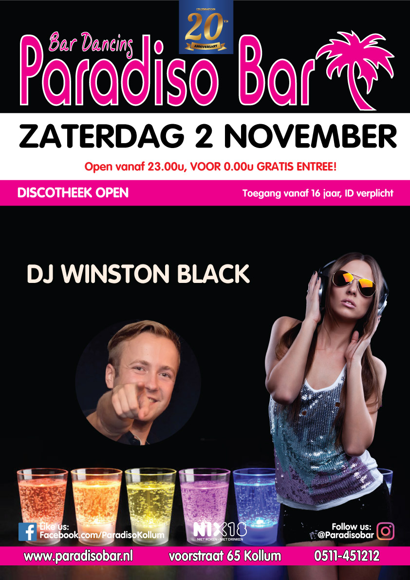 Discotheek open - Paradiso Bar